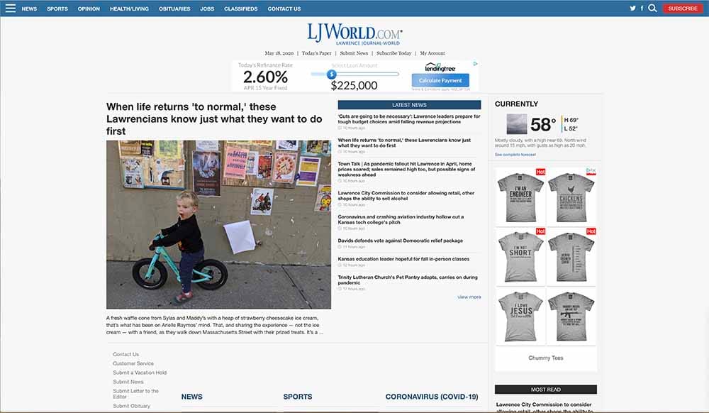 Lawrence newspaper to end Monday print edition - The Iola Register