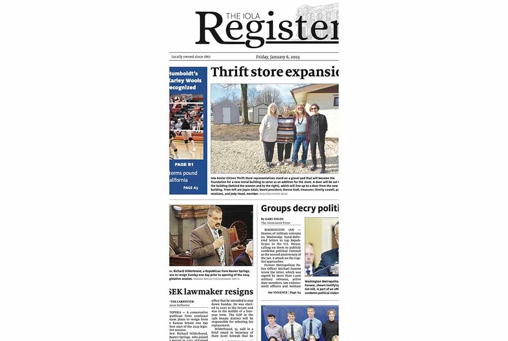 New year, new look for Register newspaper - The Iola Register
