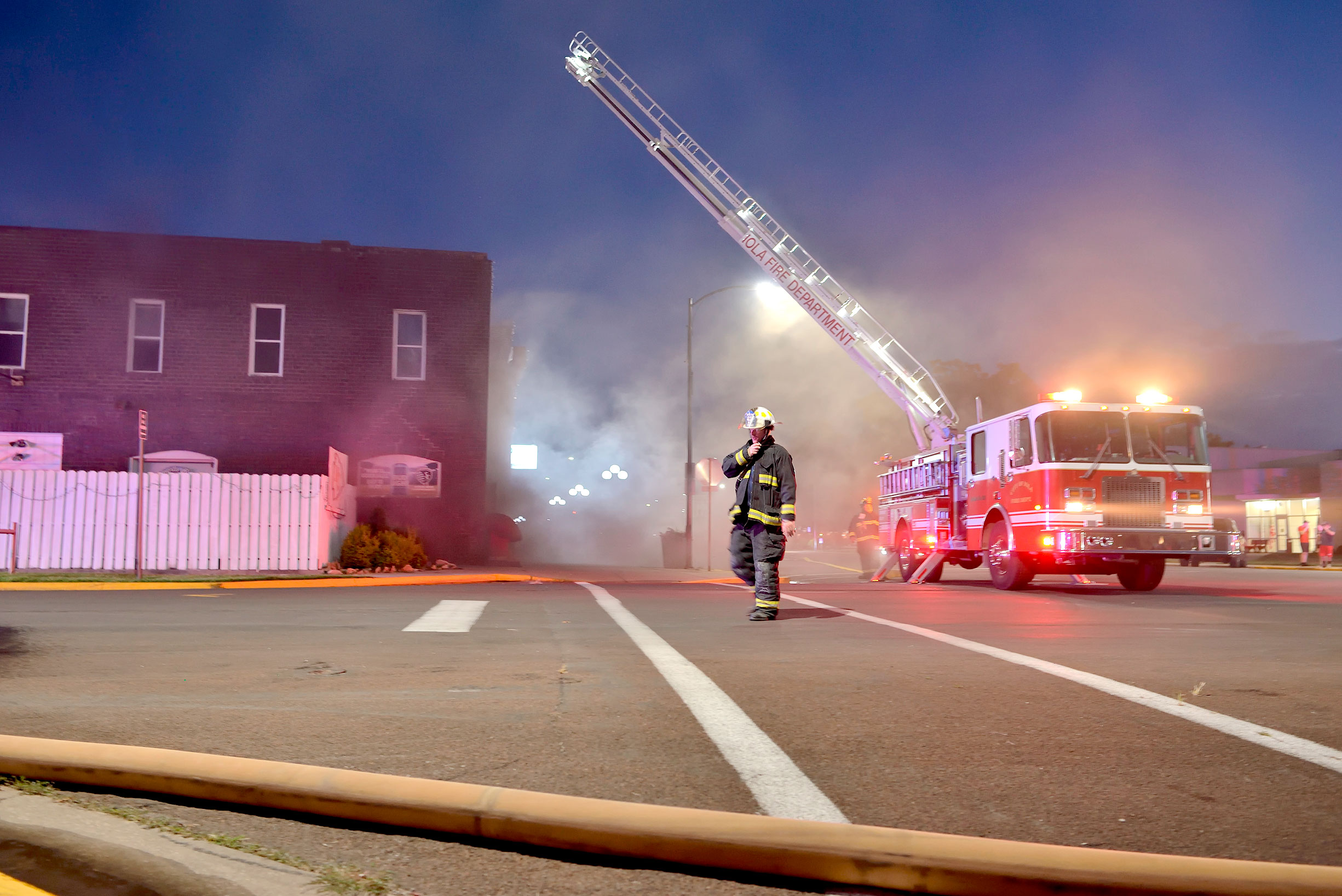 Quick work by fire crews saved building - The Iola Register