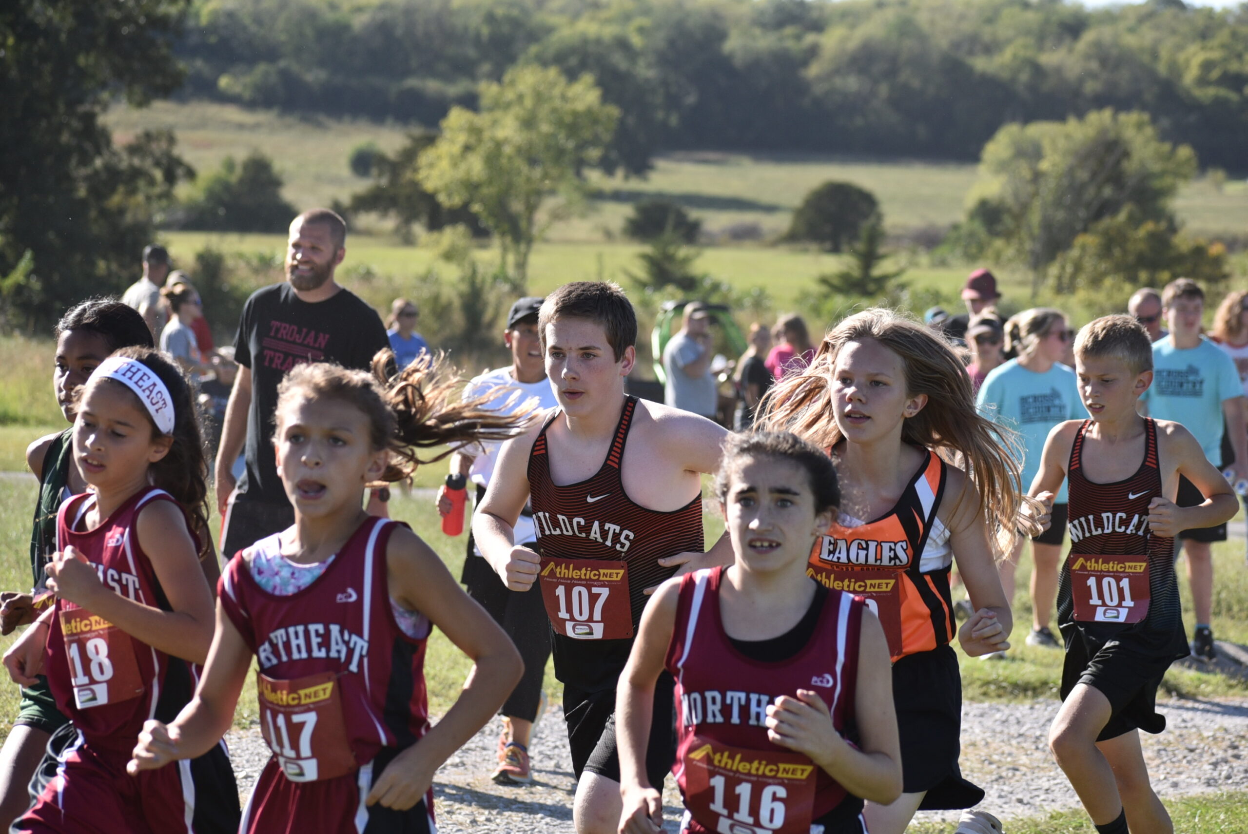 Three Rivers League teams run at Pleasanton - The Iola Register